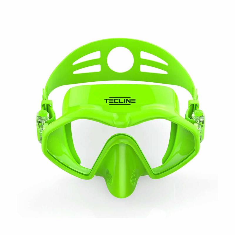 Tecline Frameless Neon Mask Green Scuba Tech Diving Buy and Sales in ...