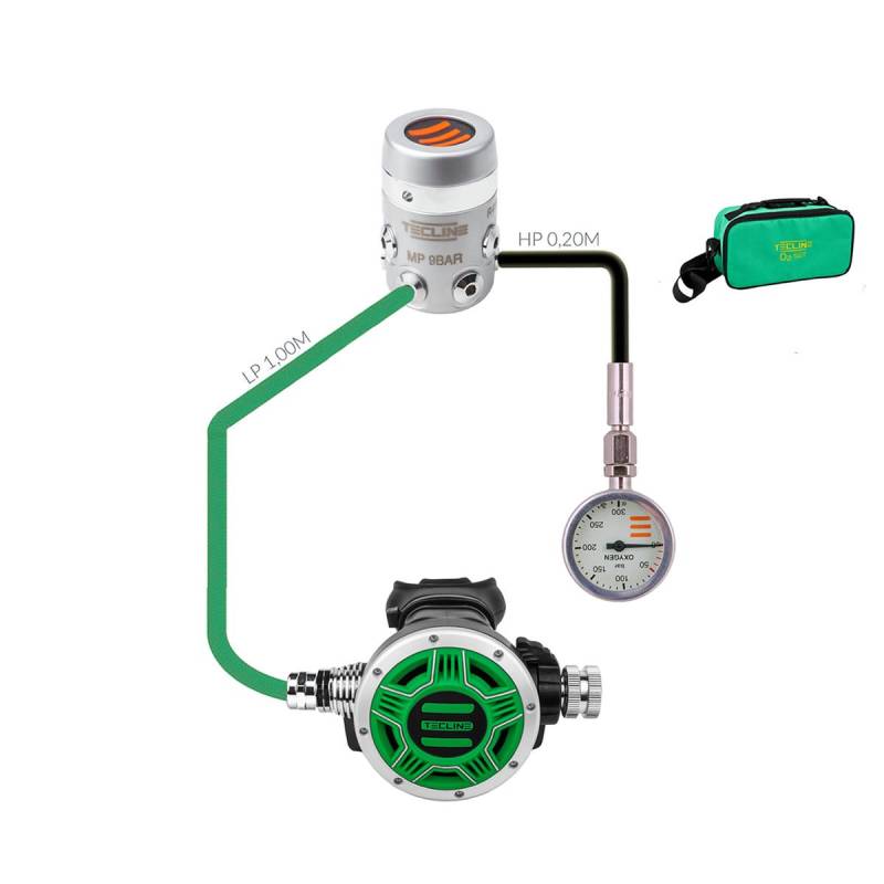 Tecline R4 Tec1 O2 Regulator Set Scuba Tech Diving Buy and Sales in ...