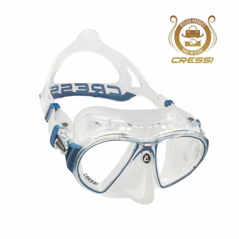 Cressi Zeus Mask Clear / Blue Scuba Diving Buy and Sales in Gidive Store
