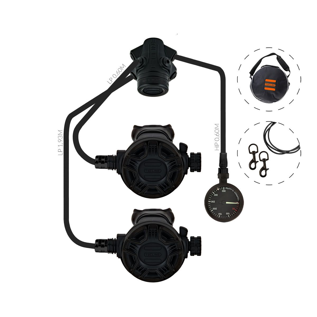 Tecline V1 Ice Tec2 Semitec I Set Military Line Scuba Tech Diving Buy ...