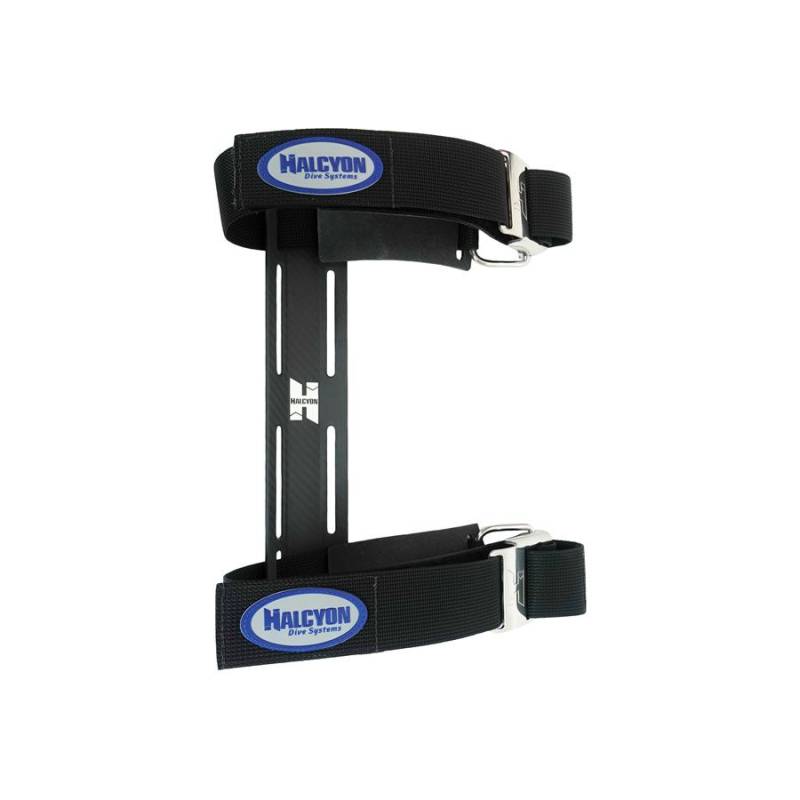 Halcyon Carbon Fiber Single Tank Adapter with Tank Straps Scuba Tech ...
