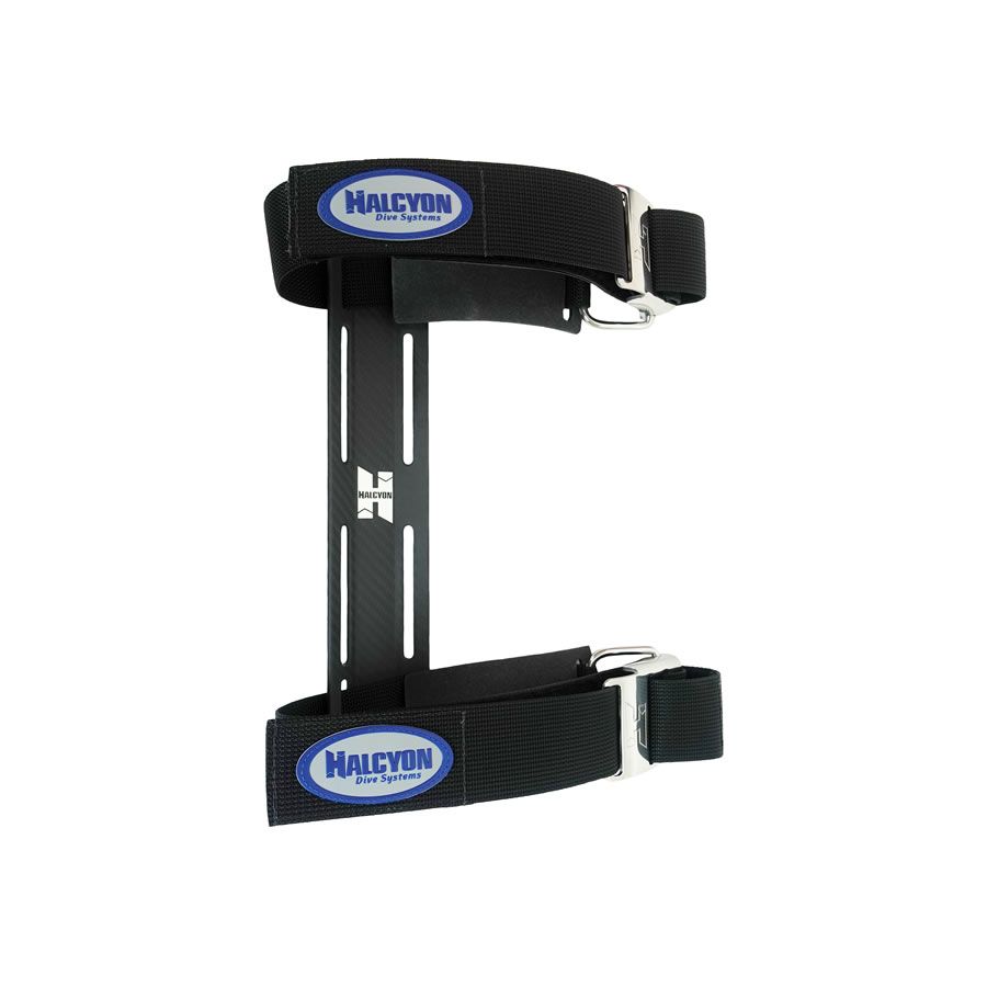 Halcyon Carbon Fiber Single Tank Adapter with Tank Straps Scuba Tech ...