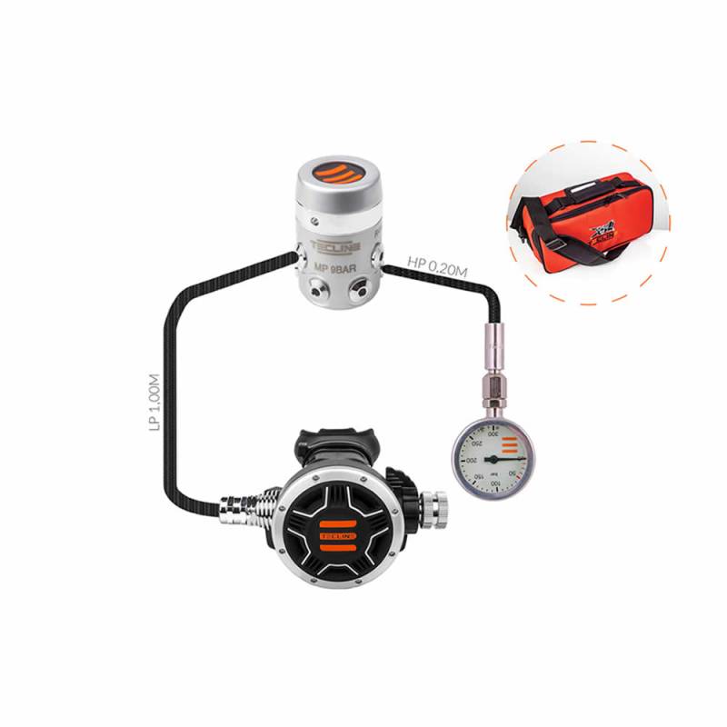 Tecline R4 Tec1 Stage Regulator with SPG Scuba Tech Diving Buy and ...