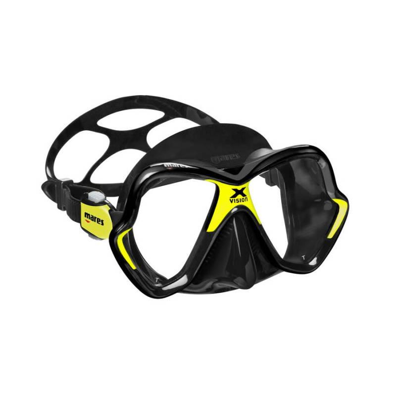 Mares X-Vision Mask Yellow Fluor Scuba Diving Buy and Sales in Gidive Store