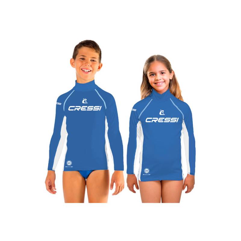 Cressi Rash Guard 2024 Long Sleeve Top Junior Blue Scuba Diving Buy and ...