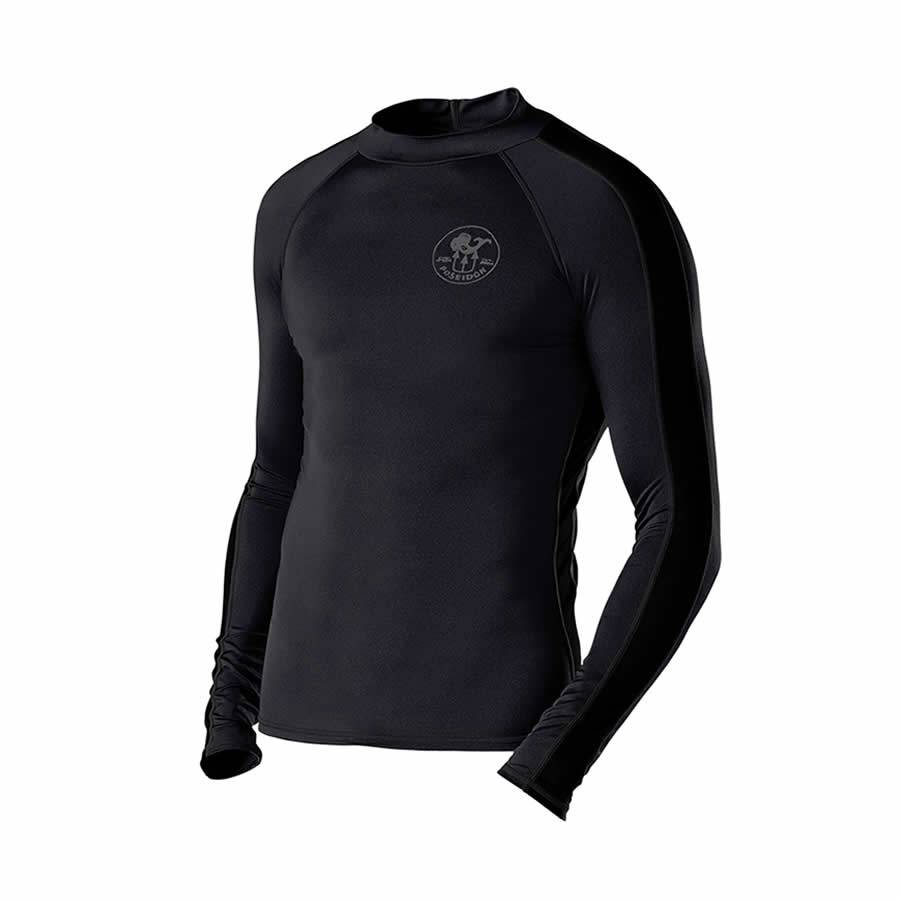 Poseidon Rashguard Top Man Black Scuba Diving Buy and Sales in Gidive Store