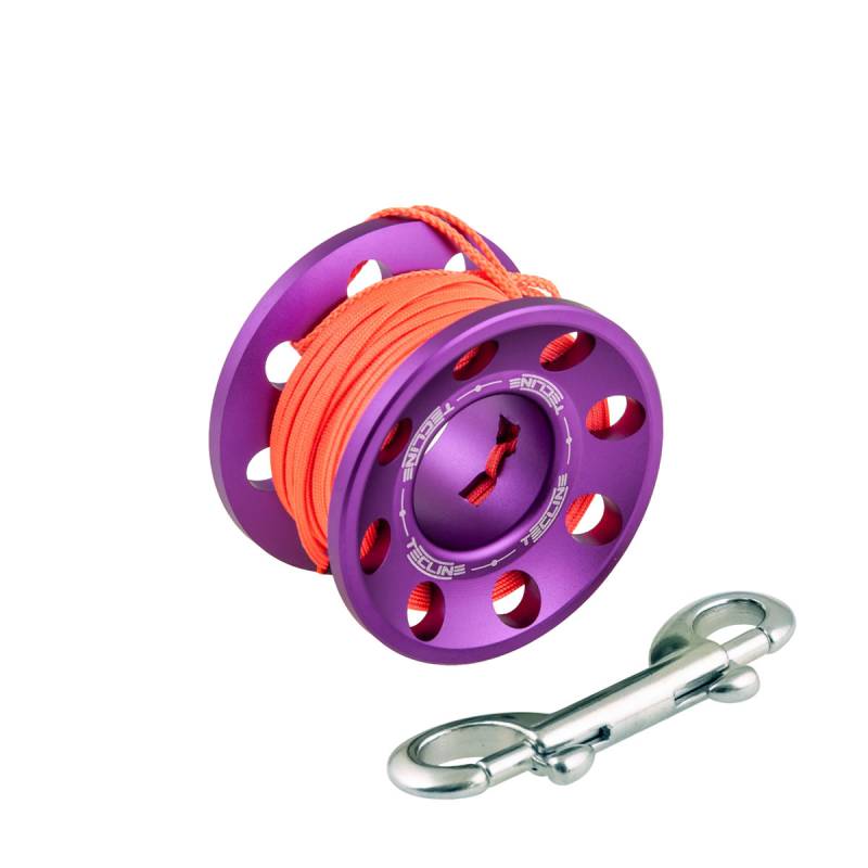 Tecline Aluminium Spool 15m Purple Scuba Tech Diving Buy and Sales in ...