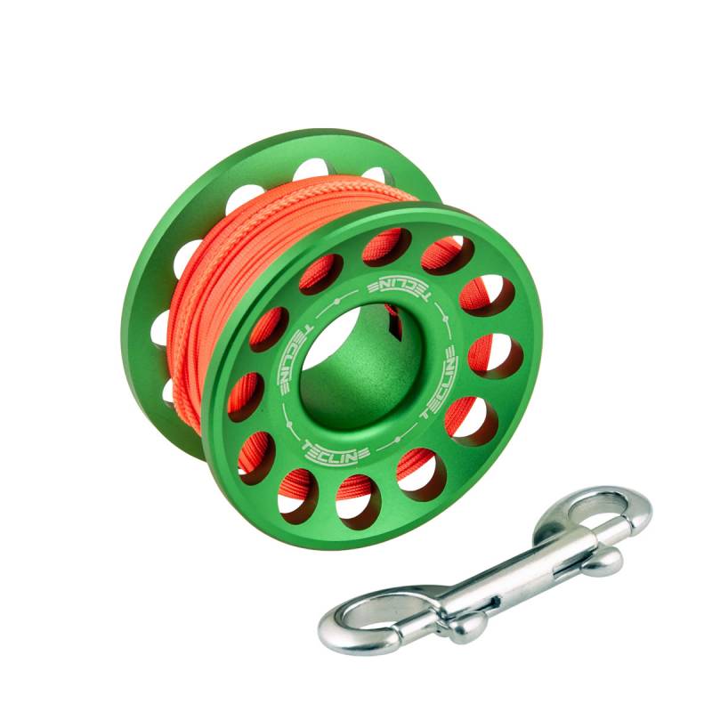 Tecline Aluminium Spool 30m Green Scuba Tech Diving Buy and Sales in ...