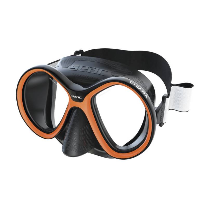 Seac Chiara Mask Black Orange Scuba Diving Buy and Sales in Gidive Store