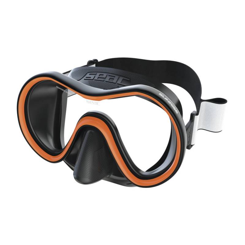 Seac Sunrise Mask Black / Orange Scuba Diving Buy and Sales in Gidive Store