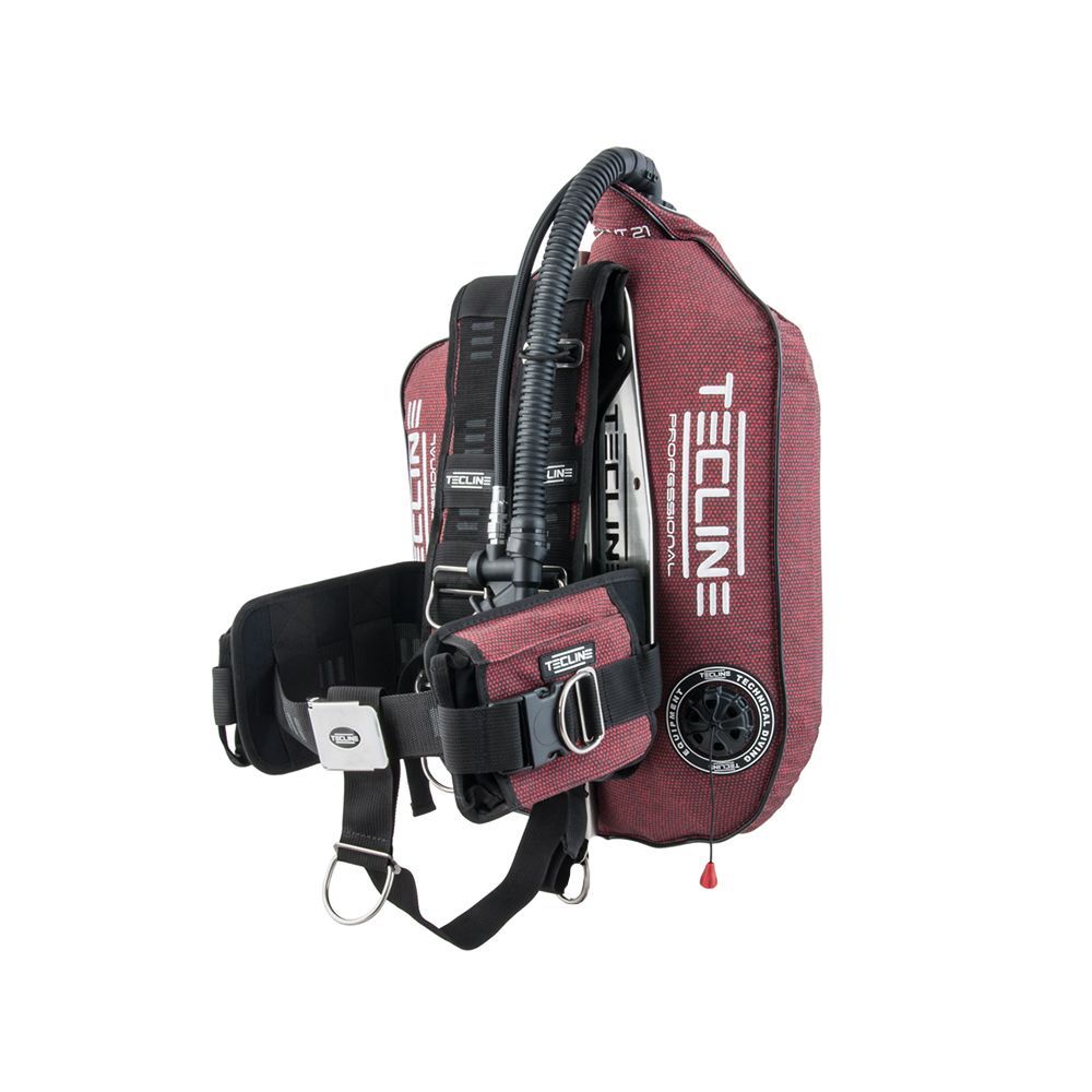 Tecline Peanut 16 Comfort Red Kevlar Set Scuba Tech Diving Buy and ...
