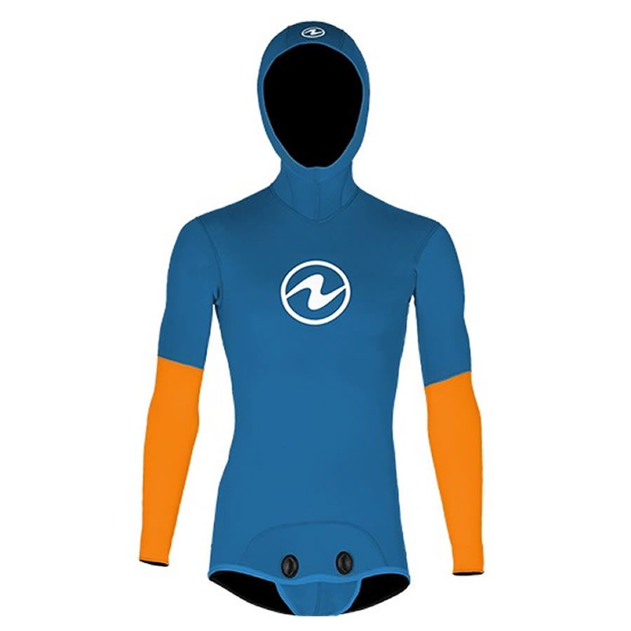Aqualung Freeflex Pro 5mm Jacket Man Blue / Orange Freedive and ...