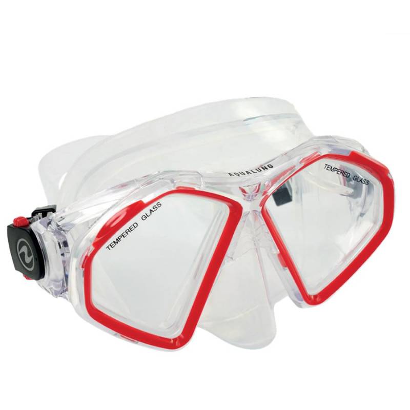 Aqualung Hawkeye Mask Transparent / Red Scuba Diving Buy and Sales in ...