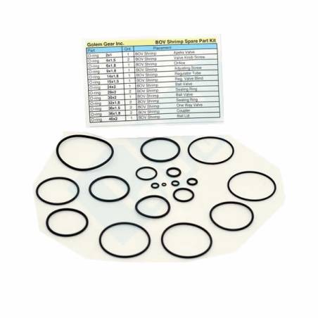 Golem Gear BOV Shrimp / Classic DSV Service Kit Scuba Diving Buy and ...