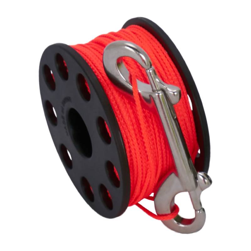 Scuba Force Spool 45m Orange with Double Ender