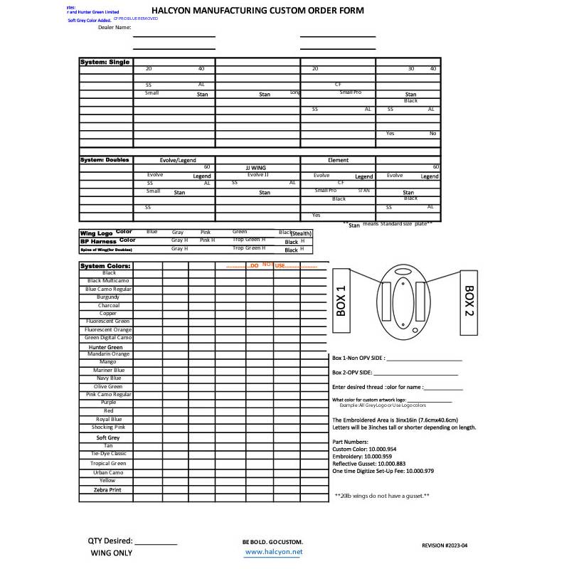 Halcyon Wing / Set Customization Scuba Diving Buy and Sales in Gidive Store