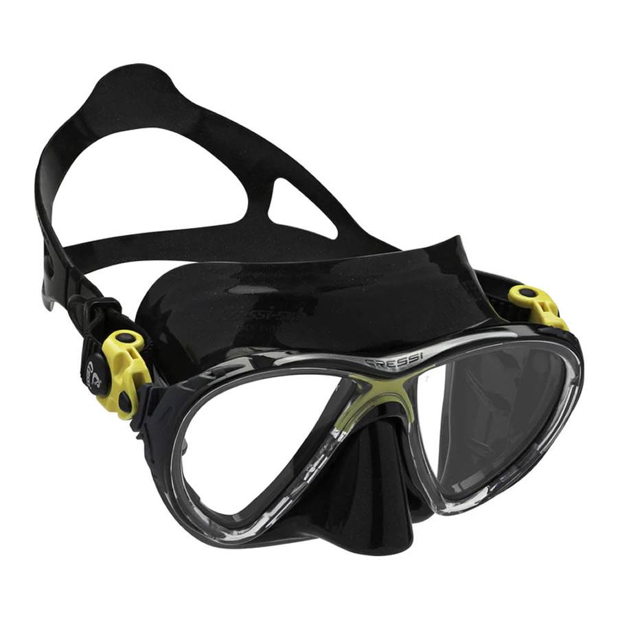 Cressi Evo Big Eyes Mask Yellow Scuba Diving Buy and Sales in Gidive Store