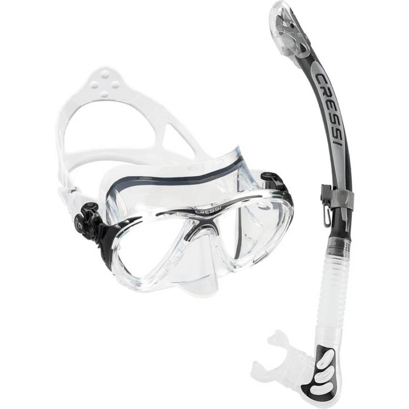 Cressi Set Evo Big Eyes Mask + Alpha Ultra Dry Snorkel Clear / Black Scuba Diving Buy and Sales ...