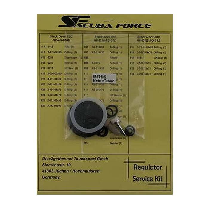 Scuba Force Black Devil Tec Service Kit Scuba Diving Buy and Sales in ...