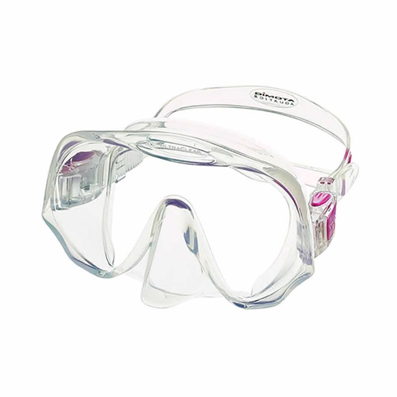 Atomic Aquatics Frameless Medium Mask Clear / Pink Scuba Diving Buy and ...