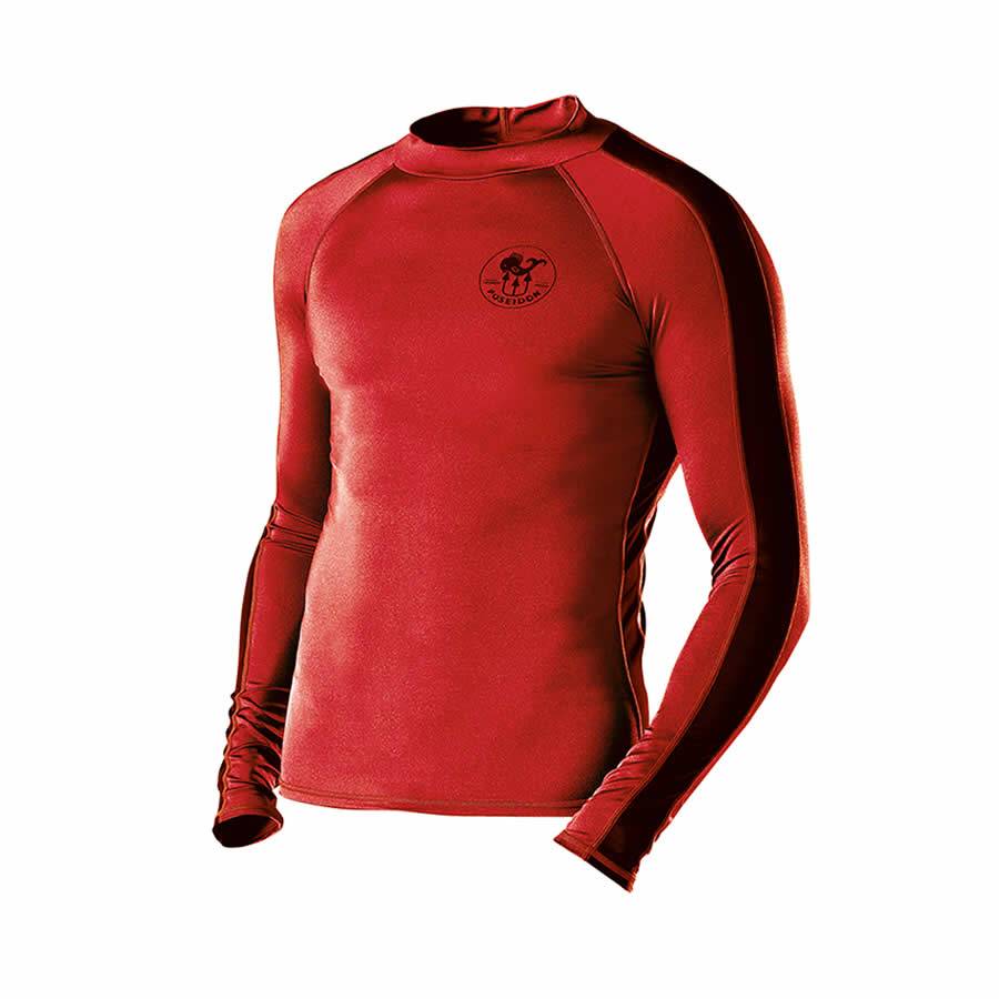 Poseidon Rashguard Top Man Red Scuba Diving Buy and Sales in Gidive Store